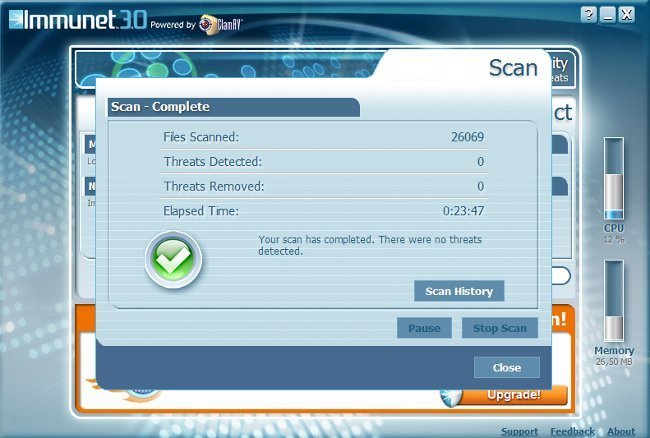 Immunet Protect 3.0, con Clam AV integrado como motor de virus