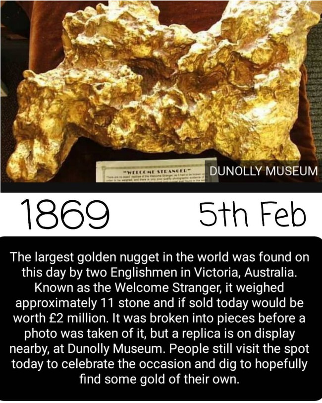 72 kg de oro puro: encontrada hace más de 150 años, la pepita más ...