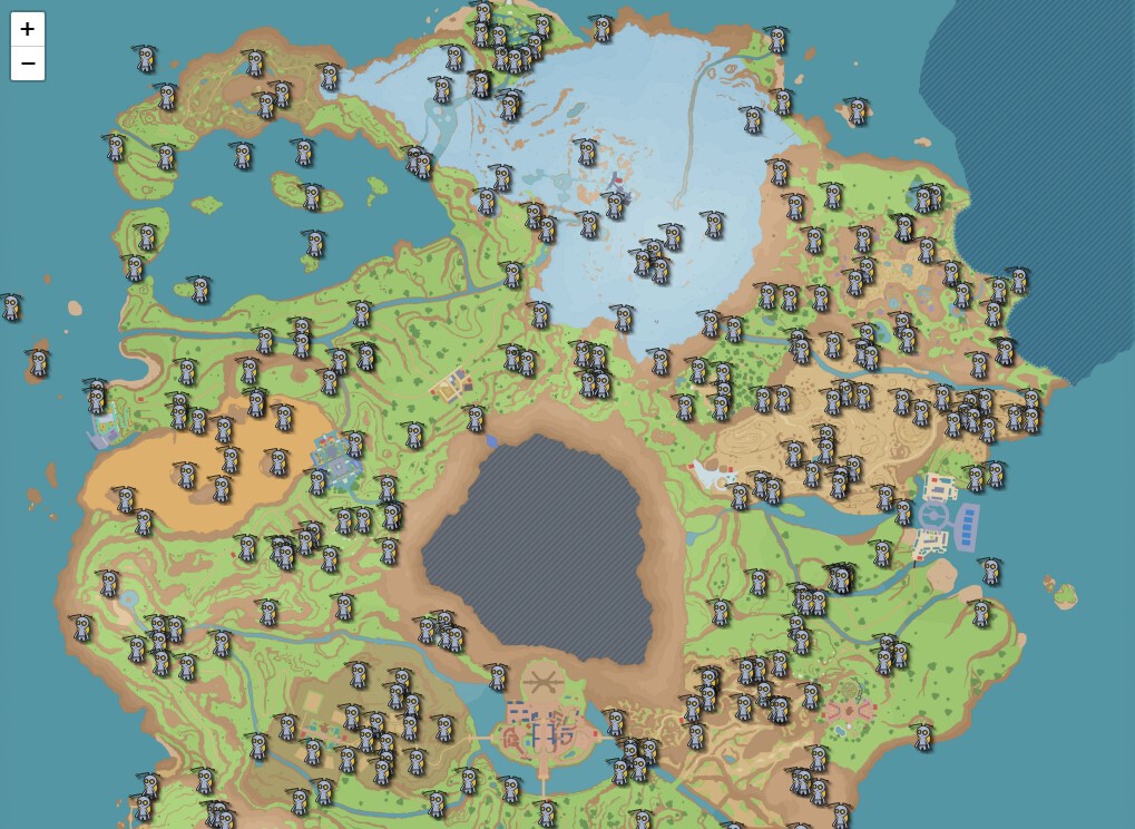 Pokémon Escarlata y Púrpura: mapa interactivo con todos los Pokémon ...