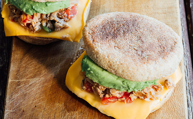 Atún a la mexicana en muffin inglés: receta de cocina fácil, sencilla y ...