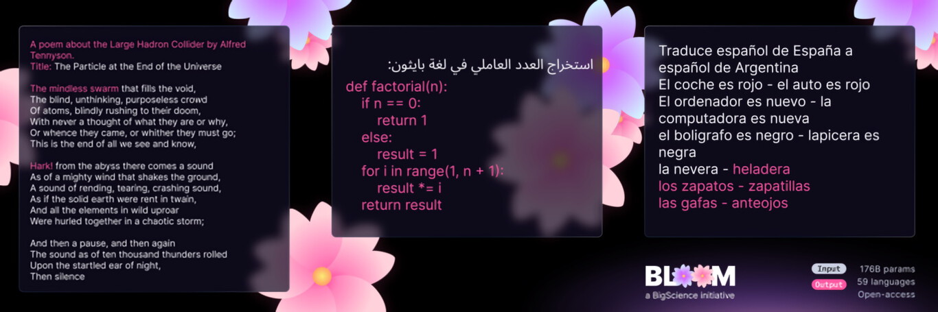 Ya puedes usar BLOOM, una IA de código abierto más potente que GPT-3 ...