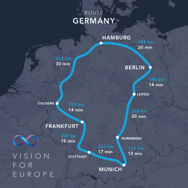 Hyperloop One plantea la puesta en marcha de 9 rutas en Europa, una de ...