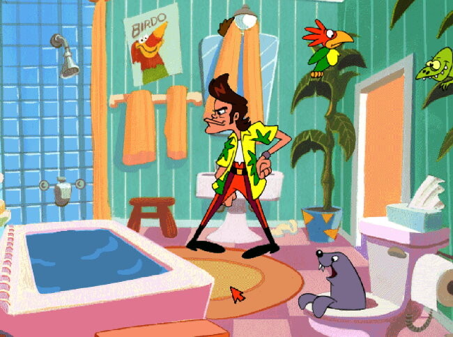 The Ace Ventura video game, a rarity in graphic adventures that honored ...