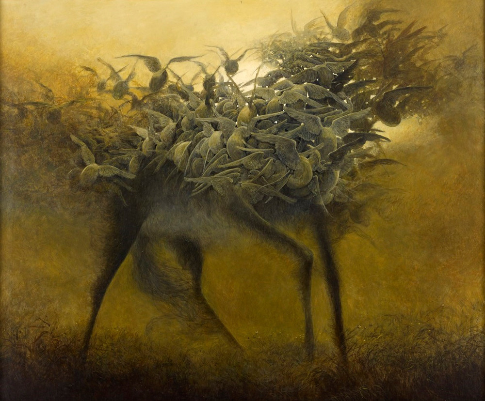 El tétrico universo pictórico de Zdzisław Beksiński, los cuadros que ...