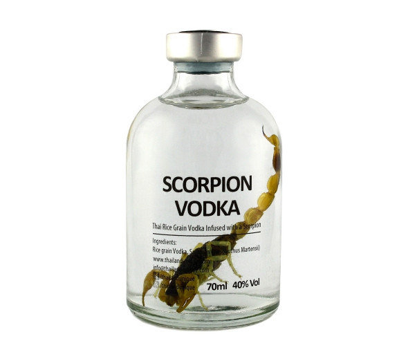 Bebidas infusionadas con insectos venenosos ¿Te atreverías a probarlas?