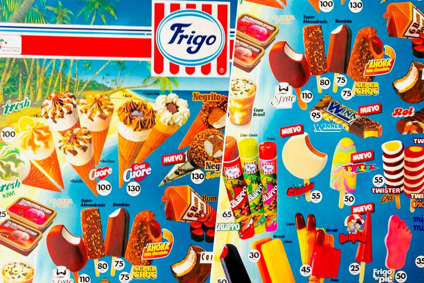 Sin IA ni escuela de negocios, este cartel de helados de Frigo del año ...