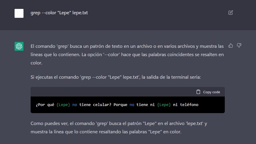 ChatGPT también se convierte en una máquina virtual con Linux... capaz conectarse a la web de ...