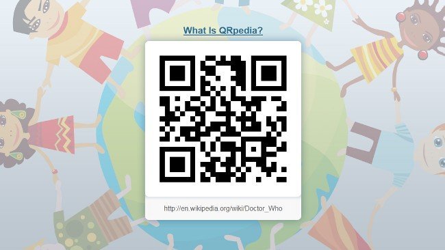QRpedia genera el código QR de cualquier página de Wikipedia