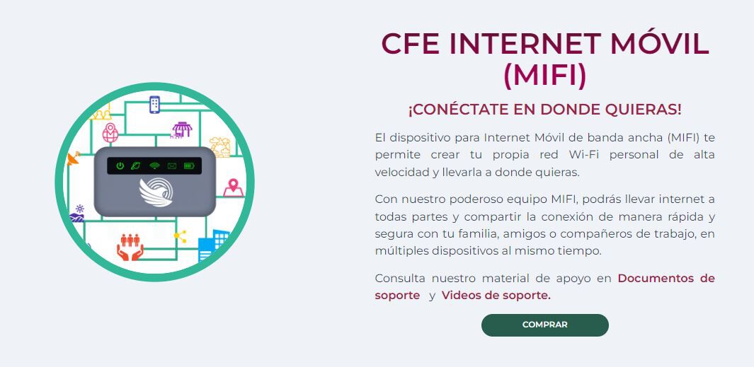 CFE MIFI: dónde y cómo comprar el dispositivo que nos dará internet ...