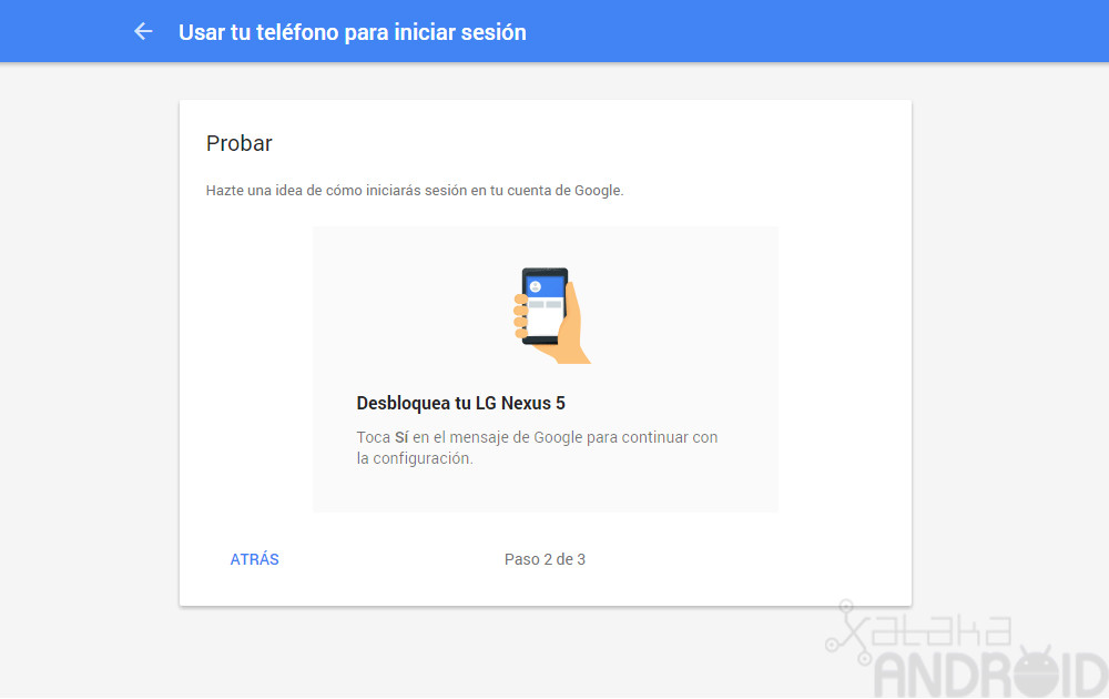 Cómo usar tu móvil para iniciar sesión en Google