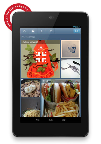 Tumblr para Android añade soporte para tablets