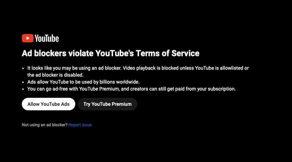 YouTube tiene otra forma para obligar a la gente a desactivar el Ad ... YouTube tiene otra forma para obligar a la gente a desactivar el Ad ...