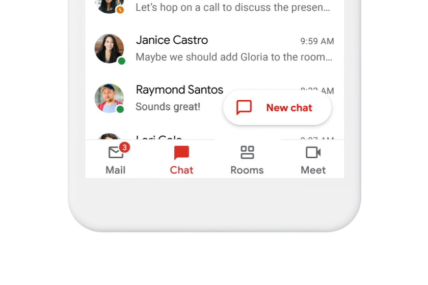 Google confirma que el nuevo Gmail con Chat, Rooms y Meet es, de ...