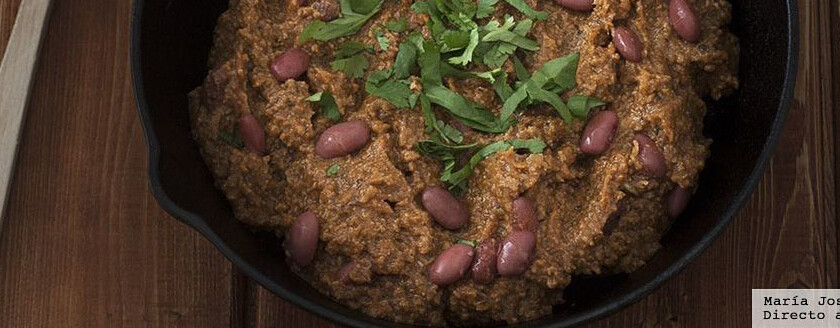 Chili con carne, receta mexicana tradicional casera y deliciosa