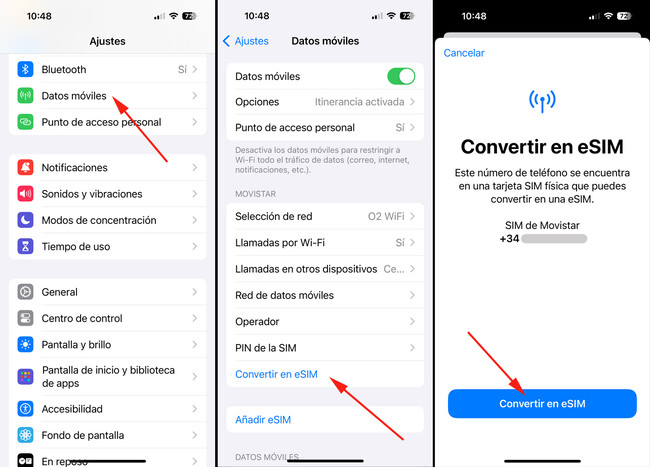 Movistar y O2 ya te permiten pasar gratis de SIM física a eSIM desde el ...