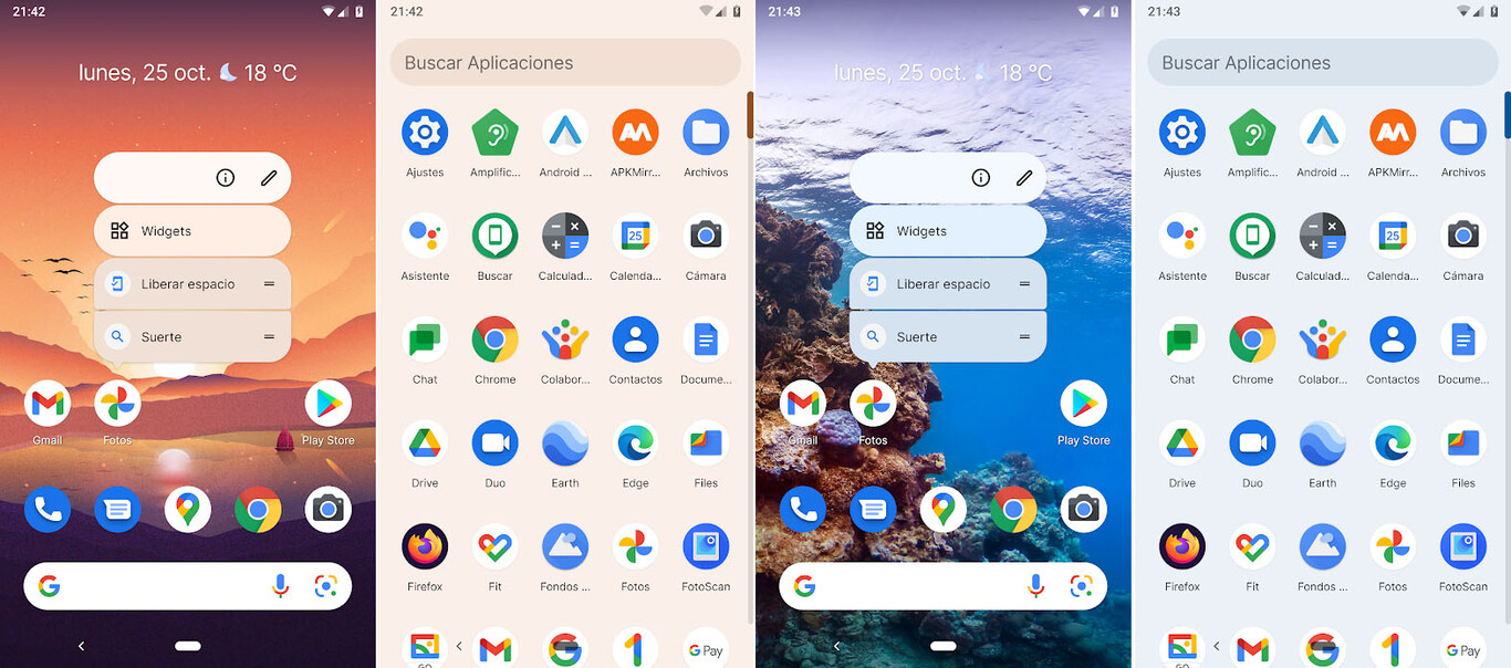 Lawnchair 12, el launcher basado en Android 12 lleva el tema dinámico ...