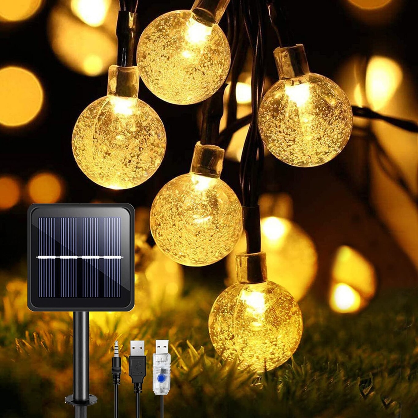 Ocho bombillas y lámparas LED recargables con energía solar para ...