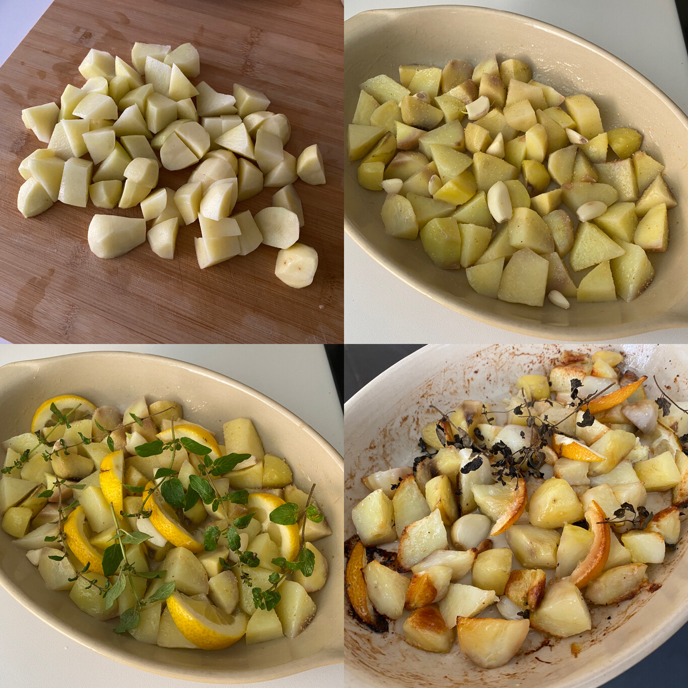 Patatas a la griega, receta de cocina fácil, sencilla y deliciosa