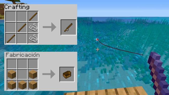 Pesca en Minecraft: caña de pescar, barca y todo lo que debes saber ...