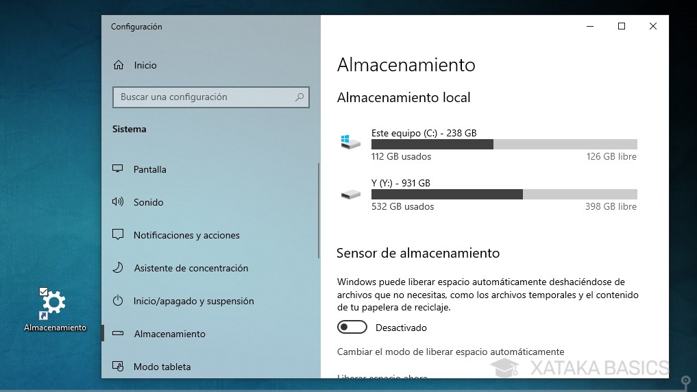 Cómo crear acceso directo a una configuración concreta de Windows 10