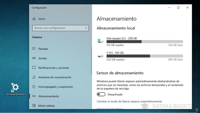 Cómo crear acceso directo a una configuración concreta de Windows 10