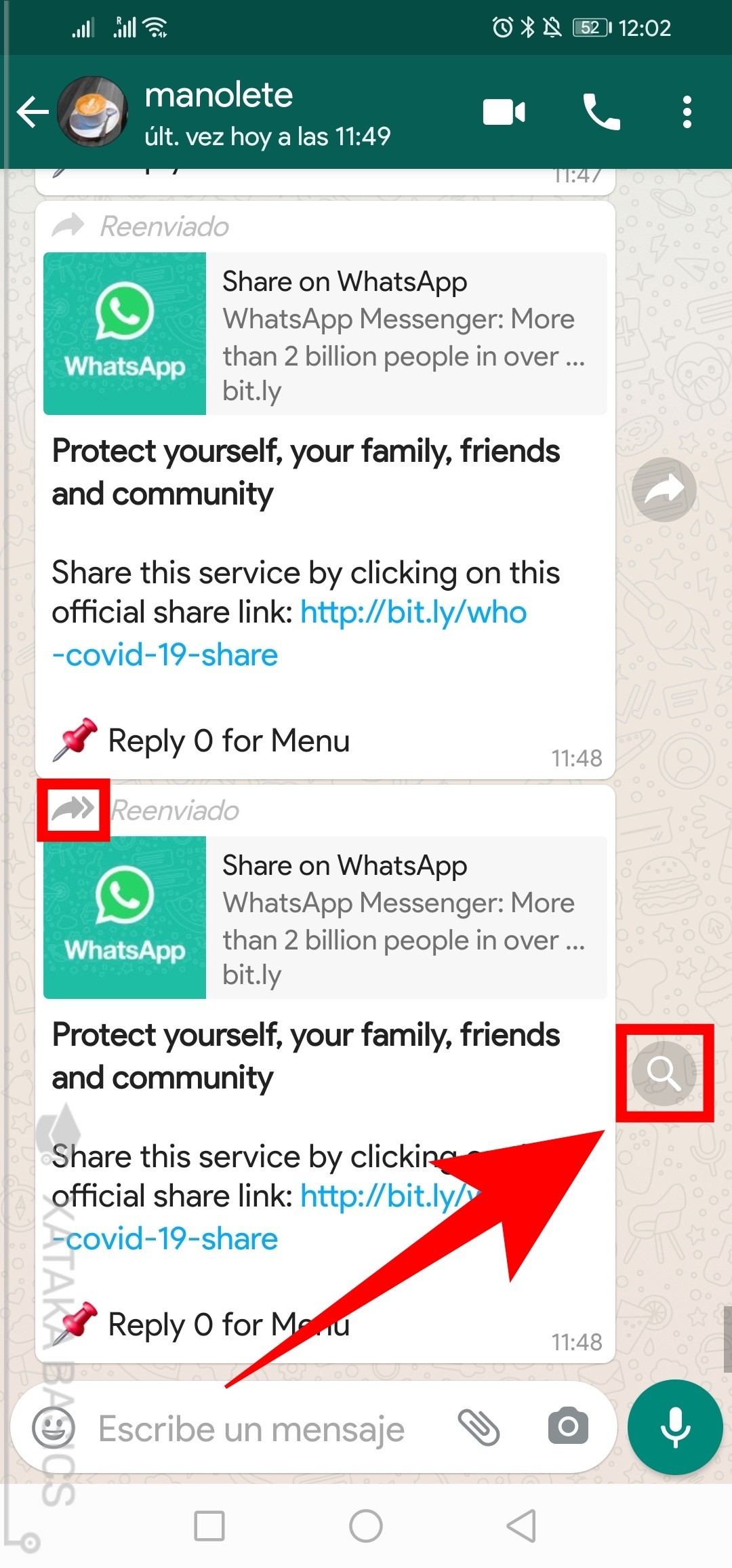 Flechas de reenvíos de WhatsApp: qué significan y cómo funcionan