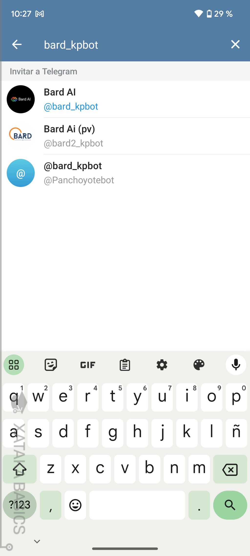 Cómo usar Google Bard en Telegram hablando con la inteligencia artificial como si fuera un contacto