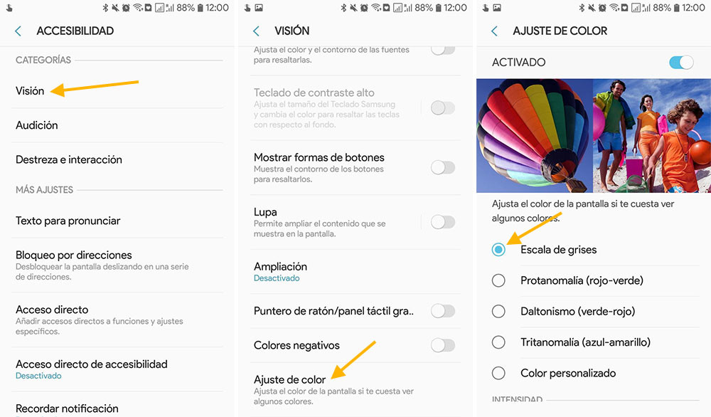 Cómo poner mi móvil Android en modo blanco y negro
