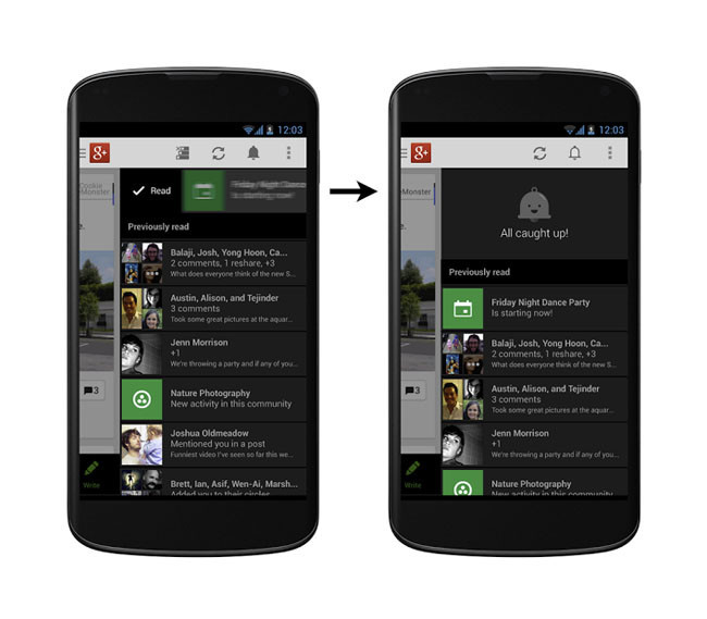 Google+ para Android se actualiza para mejorar las notificaciones y ...
