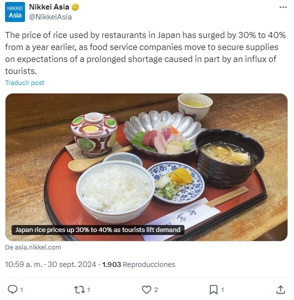A Shortage of Rice Causes a 30% Price Increase in Japan, Surpassing ...