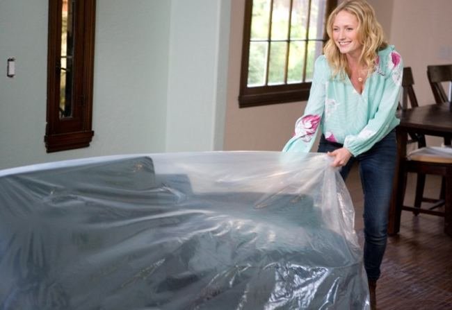 Si vas a hacer obras, no olvides cubrir los muebles