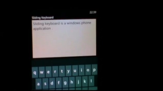 Sliding Keyboard, un nuevo teclado virtual para Windows Phone 7