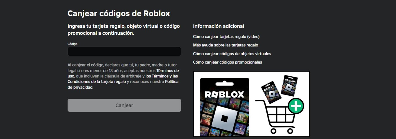 Cómo canjear una tarjeta de Roblox para recibir Robux - Roblox - 3DJuegos
