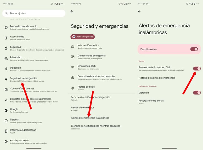 Cómo activar o desactivar el pitido de emergencias que sonará a partir de hoy en tu móvil