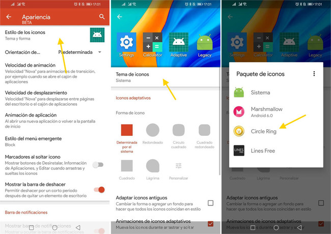 Cómo cambiar los iconos en un móvil Android