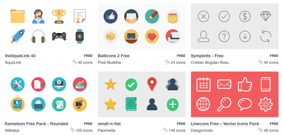 Iconos gratis: seis páginas donde buscar y descargar iconos
