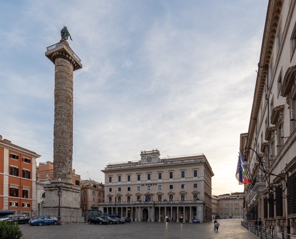 La Columna de Marco Aurelio está siendo restaurada con un método ...