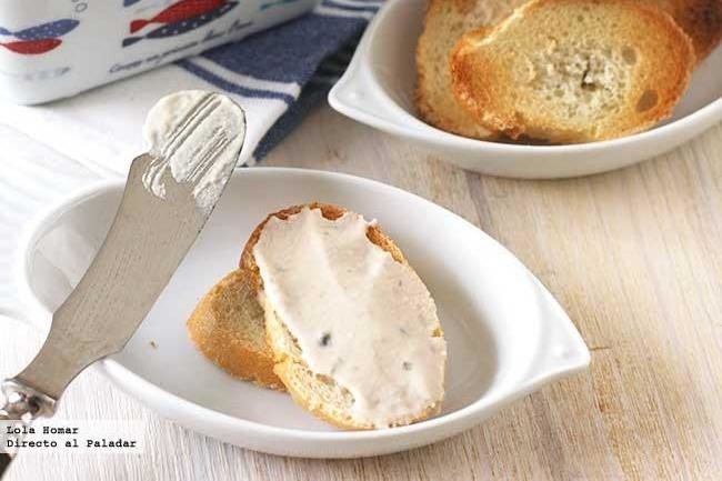 Crema de atún y alcaparras, receta de cocina fácil, sencilla y deliciosa