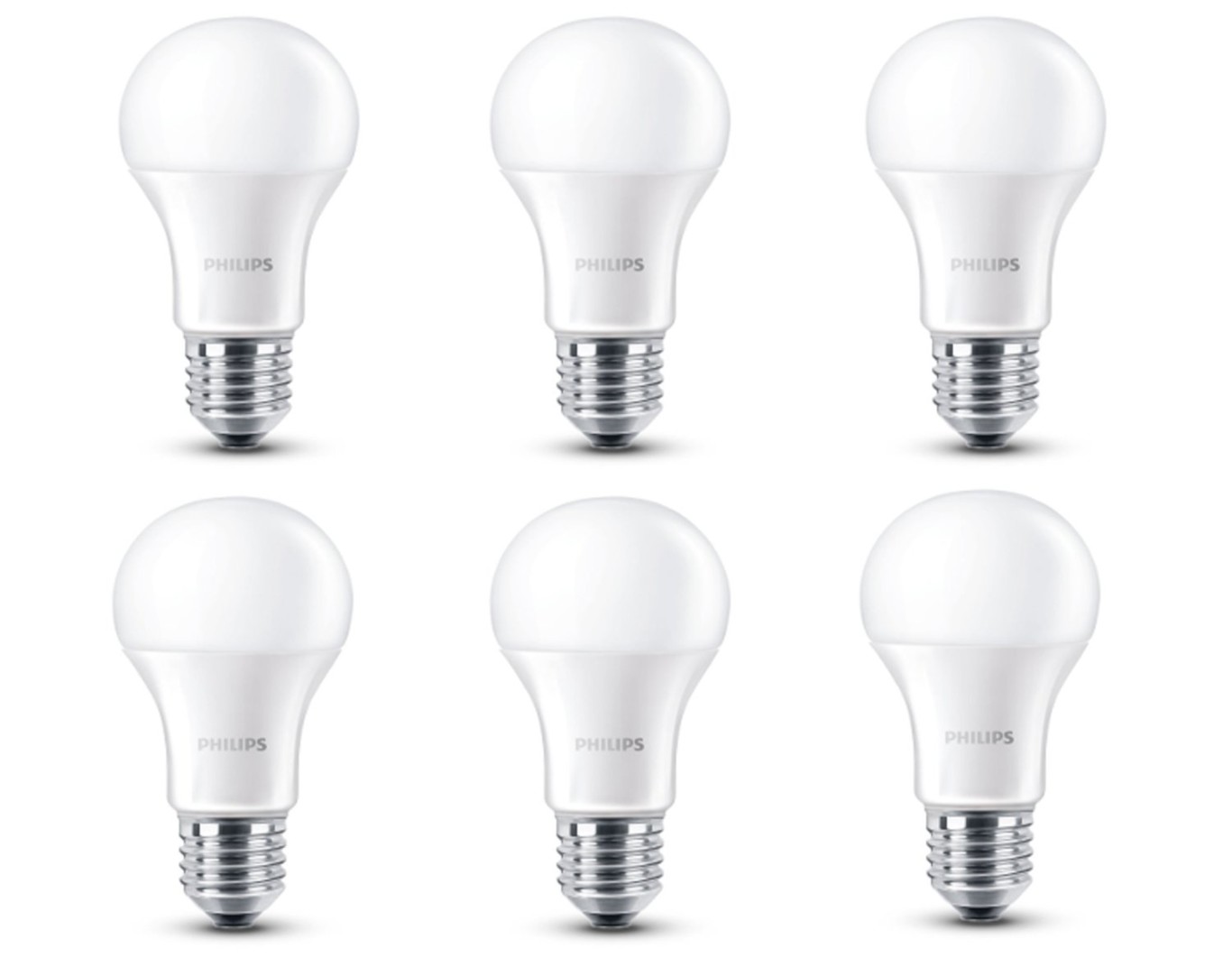 Pack de seis bombillas LED Philips por 14,68 euros