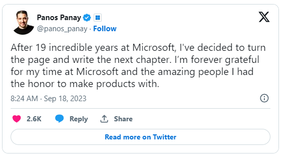 Una leyenda se despide: dirigía Windows y diseñó equipos Surface, ahora ...