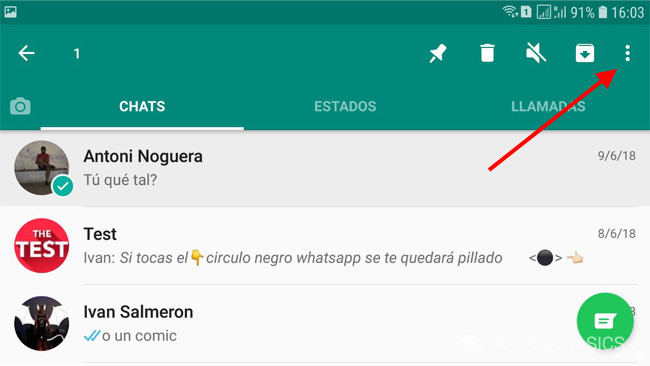 Cómo marcar un chat como no leído en WhatsApp