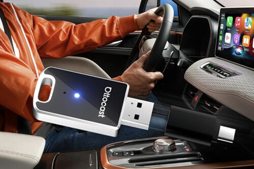 Android Auto o CarPlay sin líos de cables en el coche con este adaptador inalámbrico superventas ...