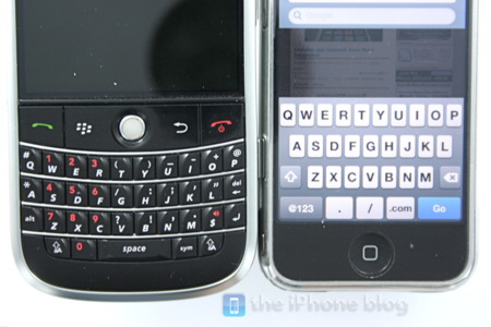 iPhone VS BlackBerry Bold