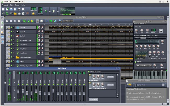 Linux MultiMedia Studio y Ardour, edición de sonido de código abierto ...