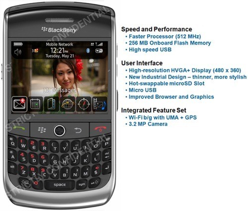 BlackBerry Javelin, más datos