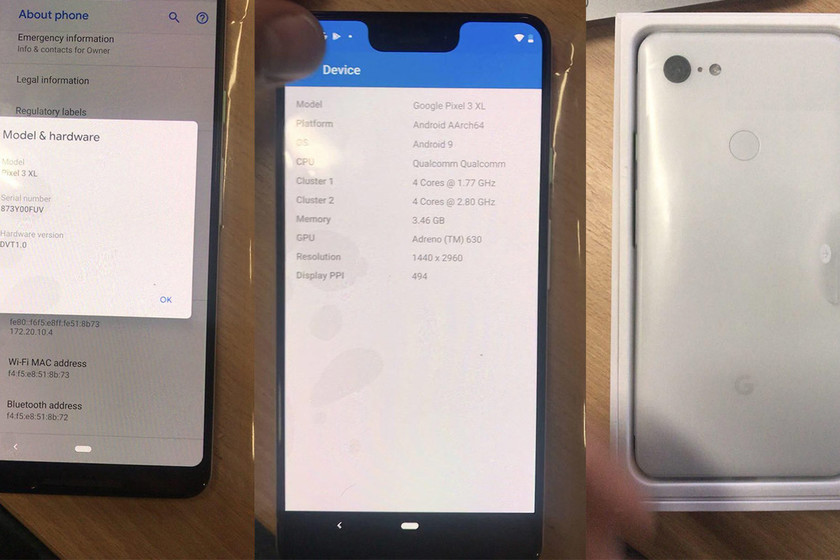 Un unboxing filtrado del Google Pixel 3 XL demuestra que 'notch' te ...