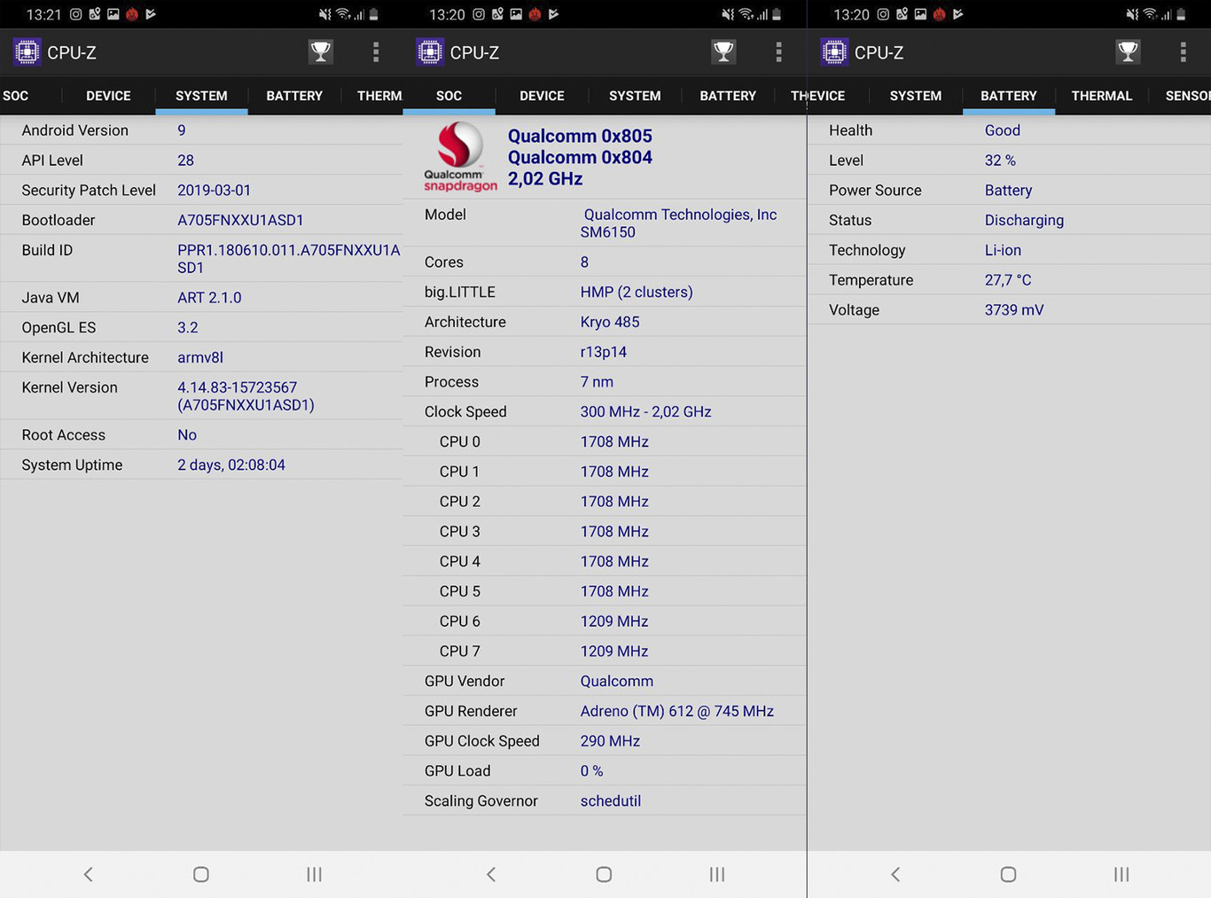 Cómo saber qué componentes tiene mi móvil Android