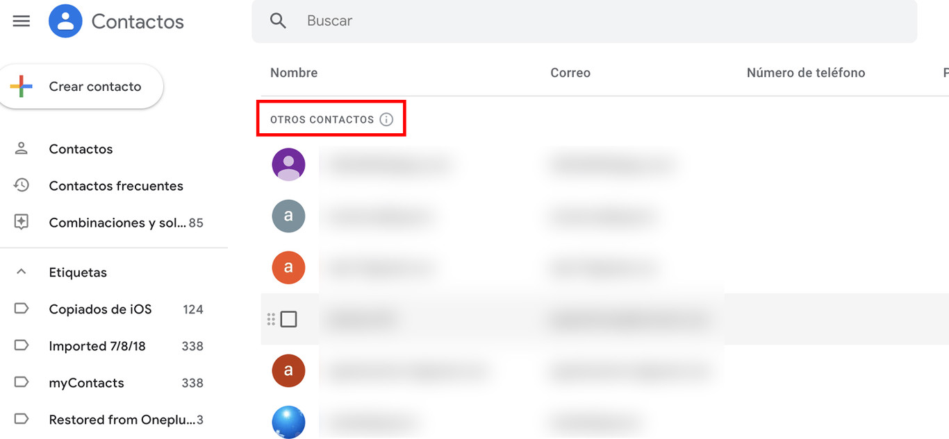 Google Contactos permite encontrar contactos que ni siquiera hemos ...