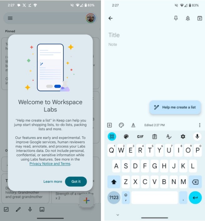 Google Keep con inteligencia artificial es de otro nivel: ya prepara la ...