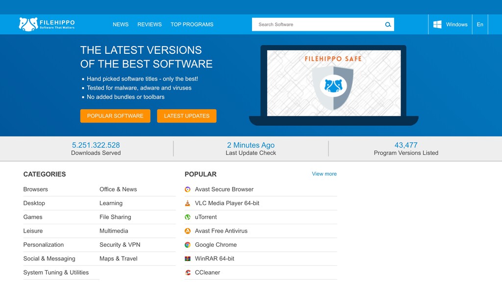 Las 14 mejores webs para bajar aplicaciones y otro software de forma segura